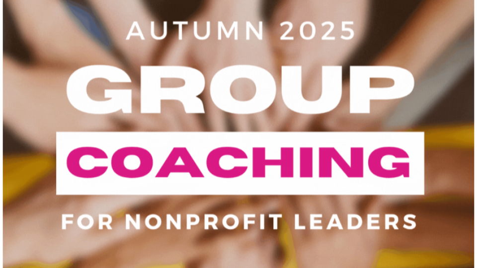 Group Coaching Programme for Nonprofit Leaders for Autumn / Winter 2025 Open for Registration ...